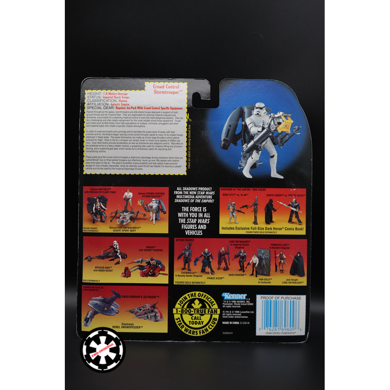 Stormtrooper Crowd Control Star Wars Power Of The Force 2 1995 Red Card